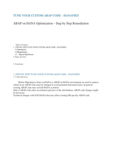 tune your custom abap code in hana migration pdf areas of computer
