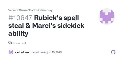 Rubicks Spell Steal And Marcis Sidekick Ability · Issue 10647