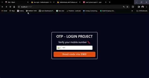 built otp login feature with react and firebase thanks piyush agarwal 😊
