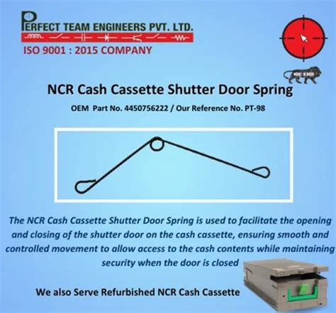 Ncr Cash Cassette Shutter Door Spring At Best Price In Navi Mumbai Id