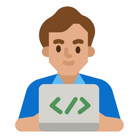 Programmer Programing Developer Hacker Man Icon Download On