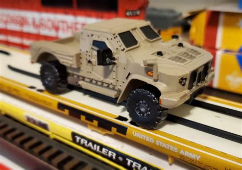 Atlas Flat Conversion To TPDX Flat With Some JLTV Door Vehicles Military Load O Gauge