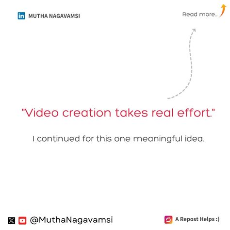 mutha nagavamsi on linkedin kubernetes video creation is hard 👇