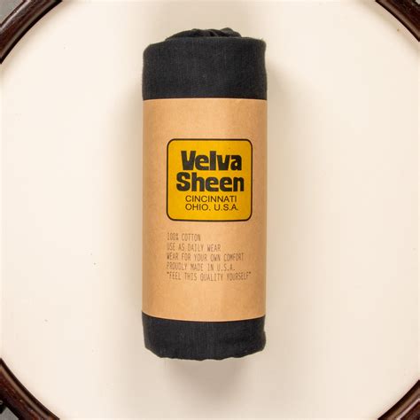 Velva Sheen Roll Tee In Black Frans Boone Store