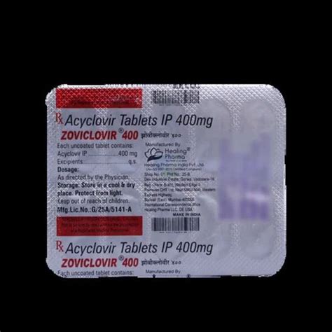 Acyclovir 400mg Tab At ₹ 200 Stripe In Bhopal Id 2854250839797