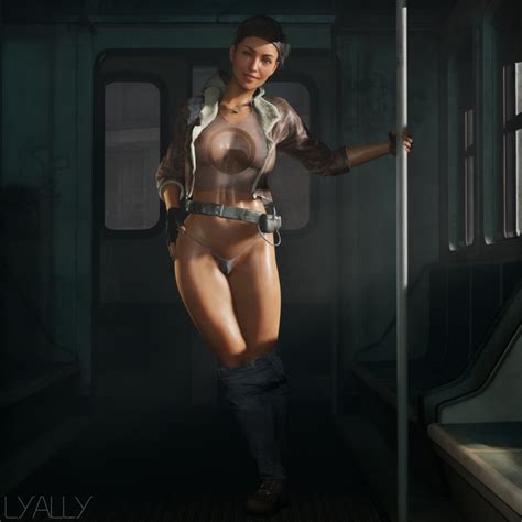 Rule 34 1girls 3d Alyx Vance Belt Clothing Dark Skin Female Female