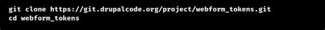 Drupal Webform Tokens A Note