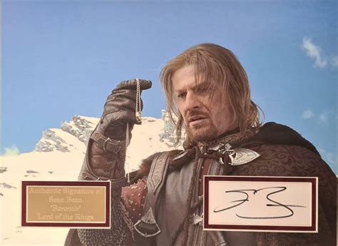 Sean Bean As Boromir Signed Lord Of The Rings Display Charitystars