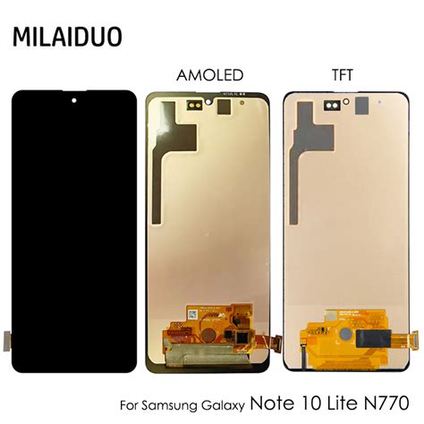 TFT OLED Display For Samsung Galaxy Note 10 Lite N770 Lcd Display Touch Screen Digitizer For