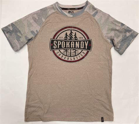 Spokandy Camo Short Sleeve Spokandy Chocolatier