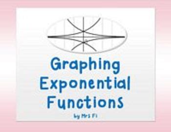 Exponential Functions Lesson A Graphing With Technology TPT