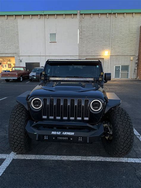 Quake Led Qte559 Rgb 9 Led Headlights With Drl Halo For 18 21 Jeep