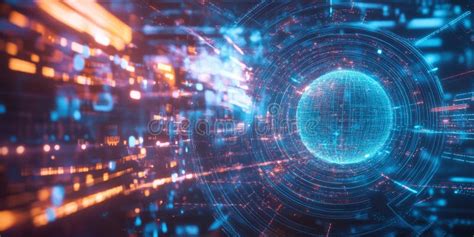 A Futuristic Ai Driven Next Gen Crime Prediction System Displaying Glowing Cybernetic