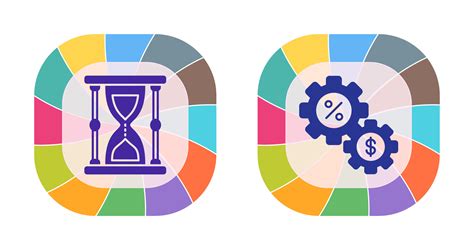 Hourglass And Pie Chart Icon Vector Art At Vecteezy