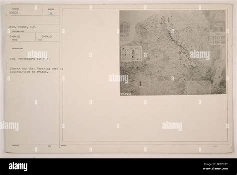 Gen John J Pershings War Map Used At His Headquarters In France During World War I The Map