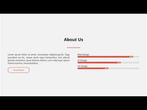 Responsive About Us Section Using Only HTML & CSS