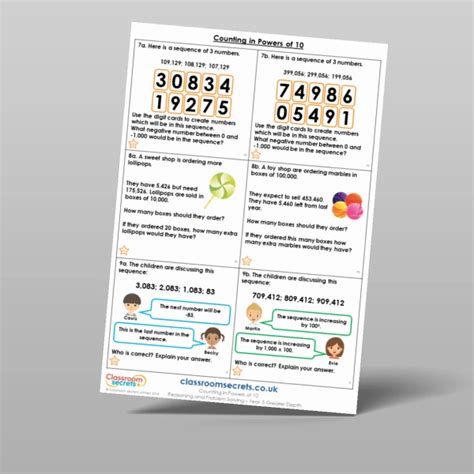 Year 5 Counting In Powers Of 10 Reasoning And Problem Solving Resource Classroom Secrets