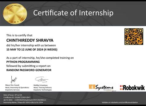 Chinthireddy Shravya On Linkedin Internship Pythondeveloper