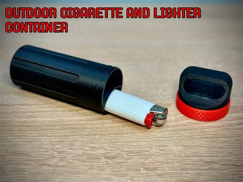 Outdoor Cigarette And Lighter Container By Lemonarts Makerworld Outdoor Cigarette And Lighter Container By Lemonarts Makerworld