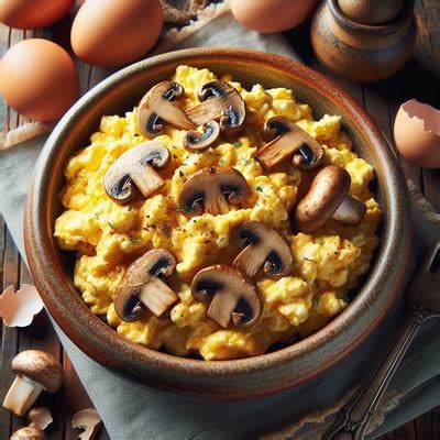 Scrambled Eggs With Mushrooms Recipe