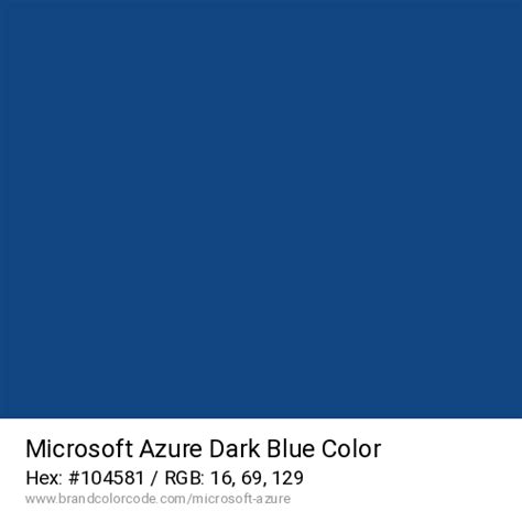 Microsoft Azure Brand Color Codes
