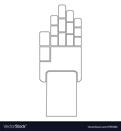Robot Hand Icon Royalty Free Vector Image Vectorstock