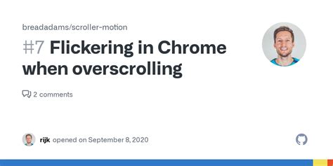 Flickering In Chrome When Overscrolling · Issue 7 · Breadadams