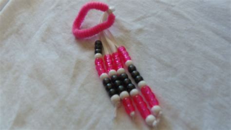 Pink Kandi Hair Tie Asymmetrical Scrunchie Cute Fashion Etsy Bead Hair Accessories Hair