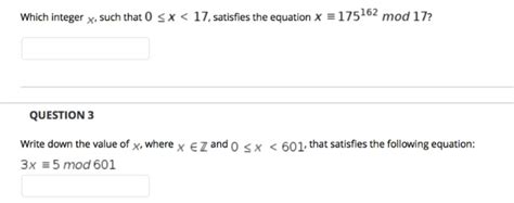 Solved Which Integer X Such That 0