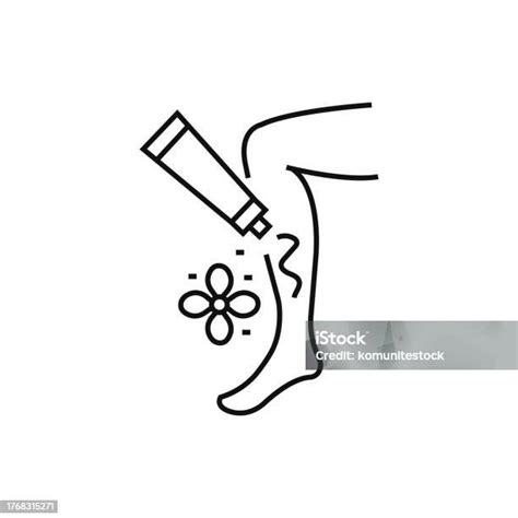 Waxing 라인 아이콘 벡터 일러스트 레이 션입니다 로고 모바일 앱 웹사이트 Ui Ux 기호 기호에 대한 아이콘 디자인