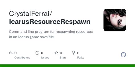 Github Crystalferrai Icarusresourcerespawn Command Line Program For Respawning Resources In