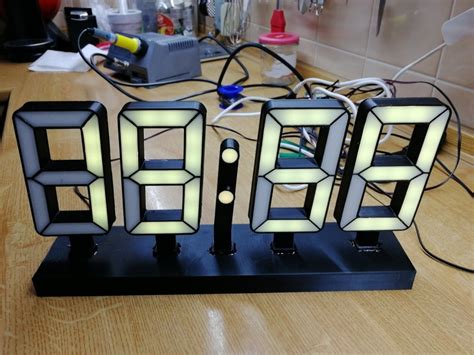 Seven Segment Led Clock Esp8266 Ws2812b By Jiri Dobry Download
