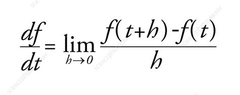 Differential Calculus Equation Stock Image C Science Photo Library