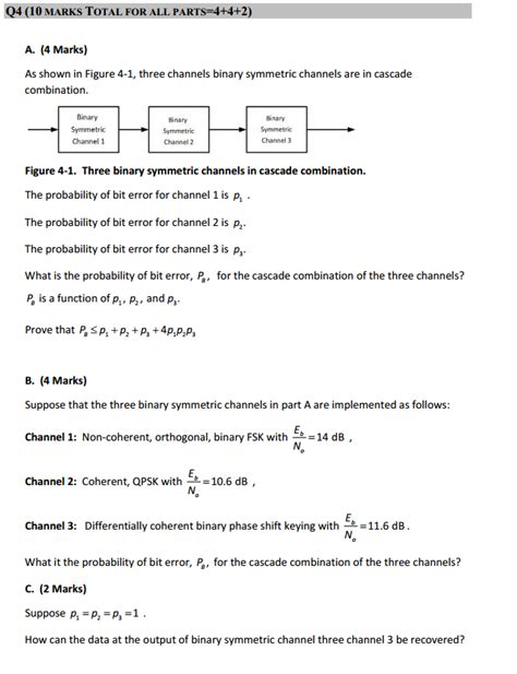 Solved As Shown In Figure Three Channels Binary Chegg