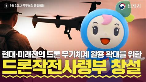 🚁현대·미래전의 드론 무기체계 활용 확대를 위한 드론작전사령부 창설 Youtube