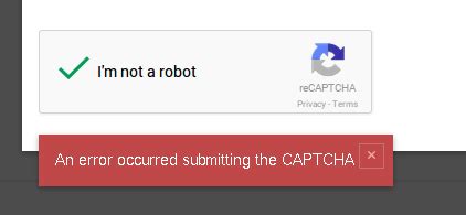 An Error Occurred Submitting The CAPTCHA After Being Told To Verify I M Human Twice Meta
