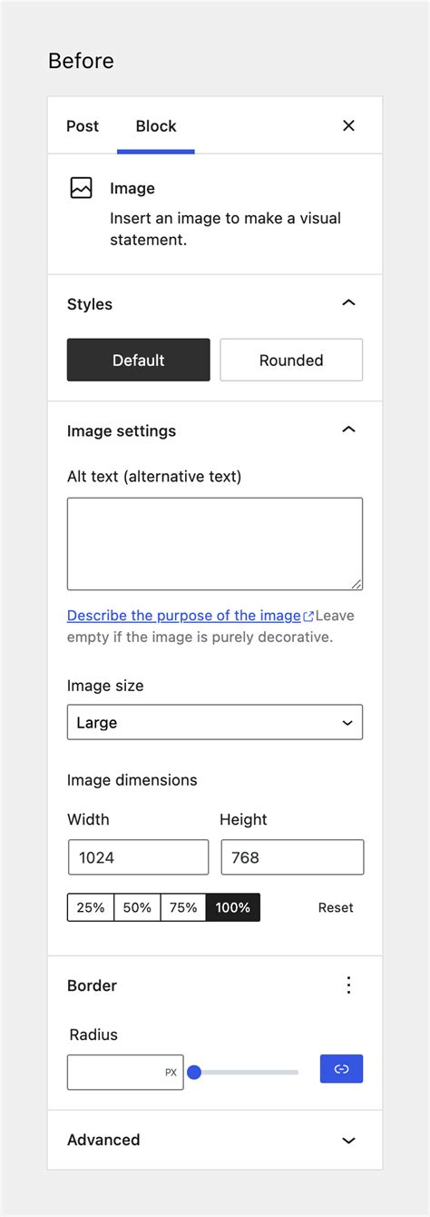 Image Improve The Inspector Adopt The Unified Dimensions Panel