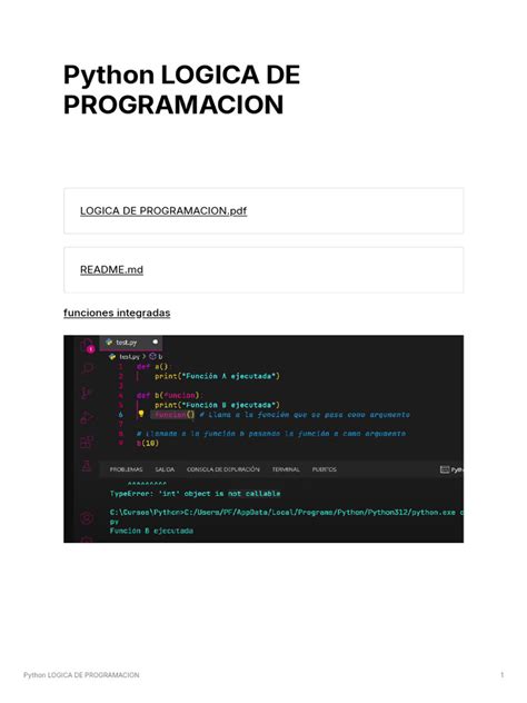 Python Logica Y Ejercicios Pdf Python Lenguaje De Programación Programación De Computadoras