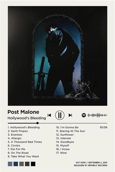 Twelve Carat Tour Post Malone Poster Post Malone World Tour 2022 New