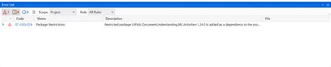 Error In Document Understanding Packages Activities Uipath