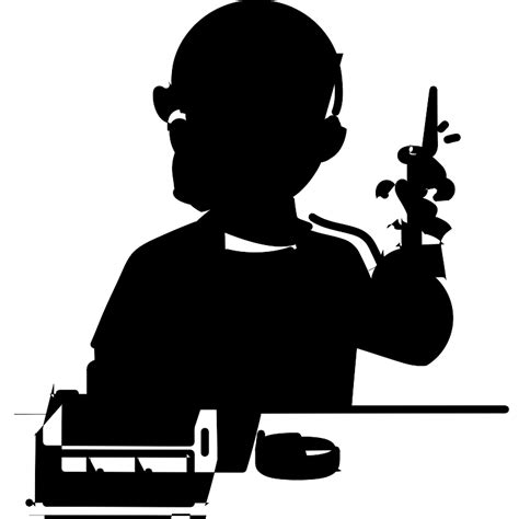 Researcher With Test Tube Vector SVG Icon SVG Repo