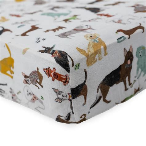 Cotton Muslin Crib Sheet Woof Little Unicorn Usa
