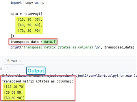 Python Numpy Matrix Operations