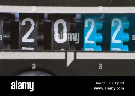 2022 2023 New Year Counter Numbers Set Of Digital Countdown Timer