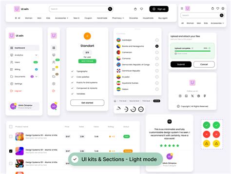 Ui Win All In One Atomic Design System And Ui Kits On Yellow Images