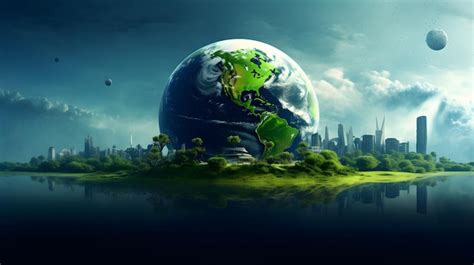 Premium Photo Save Earth Powerpoint Background