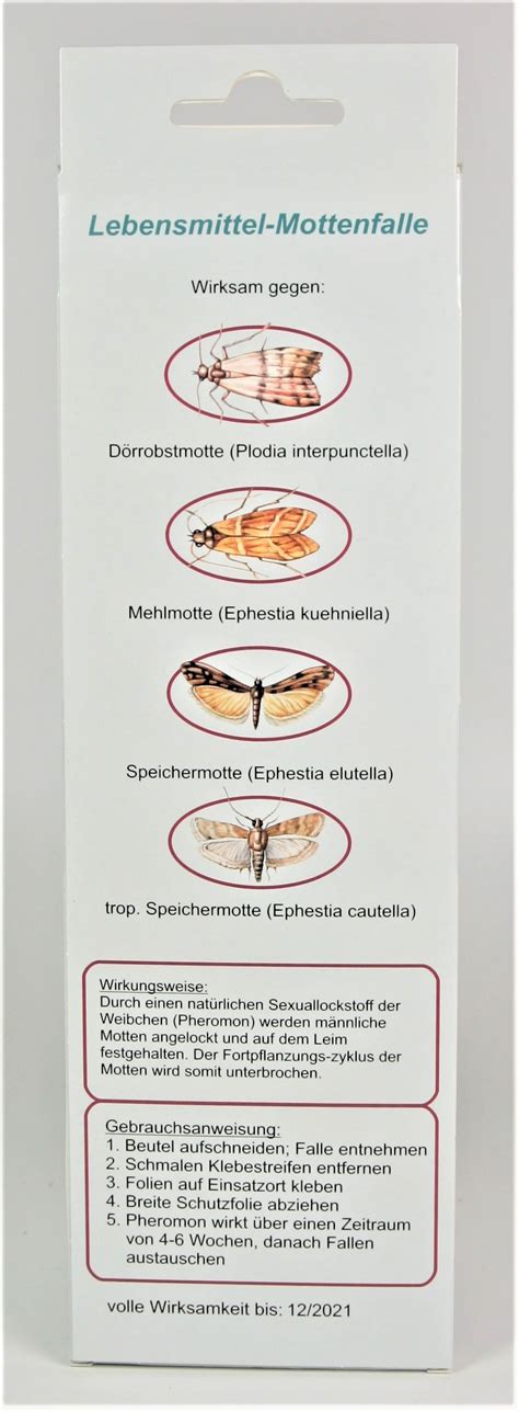 Nützlinge Lebensmittel Mottenfalle 1 Pckg Mit 2 Fallen Kaufen Im Online Shop Biologische