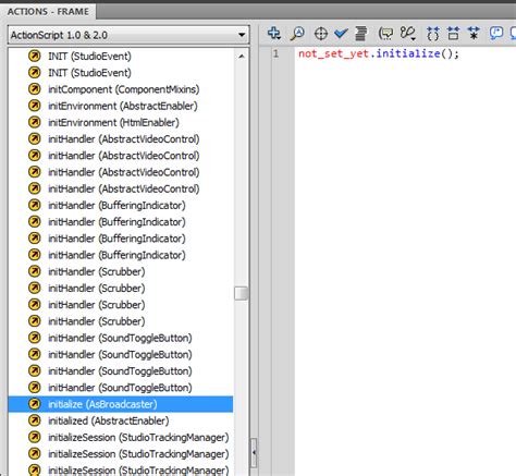 Flash What Does Initialize Do In Actionscript 20 Stack Overflow