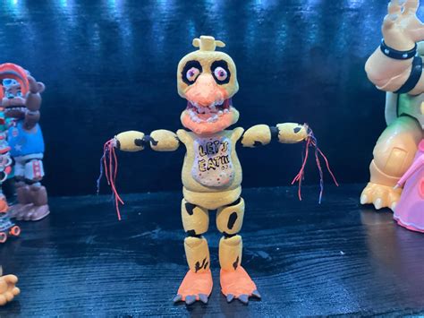 My Custom Fnaf Toy Freddy And Withered Chica Funko Action Figures R