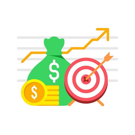 Financial Goal Concept Illustration Flat Design Vector Eps10 Simple Modern Graphic Element For